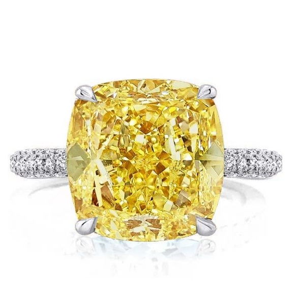 Fascinating Yellow Topaz Engagement Ring Photos